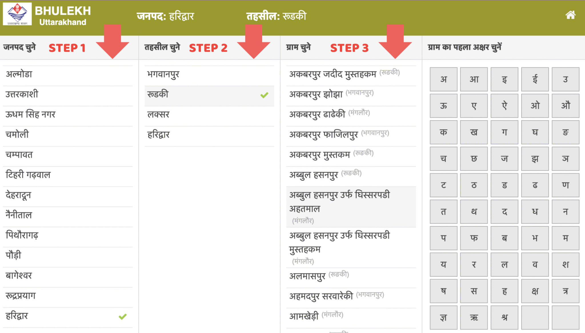 Devbhoomi (Uttarakhand) Bhulekh: देवभूमि भूलेख ऑनलाइन देखें